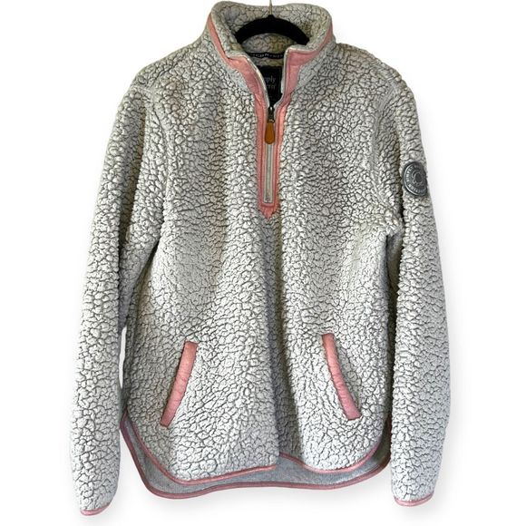 Simply Southern | Jackets & Coats | Simply Southern Sherpa Gray Quarter ...